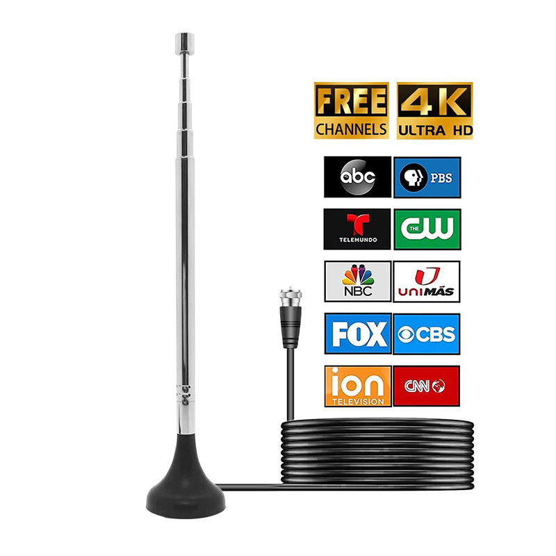 HDTV indoor digital TV antenna DVB-T2 antennaDigital TV Telescopic ...