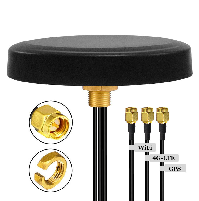 Outdoor Waterproof 3 in one combo puck hockey antenna MIMO LTE 4g 5g ...
